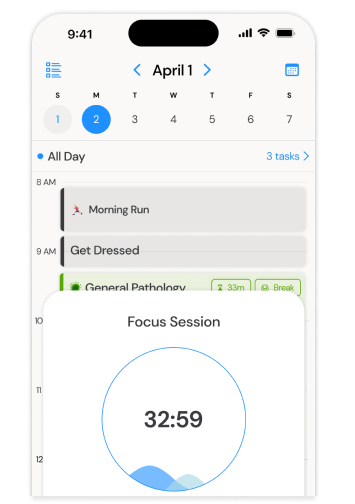 A screenshot of the Today app showing the power of time blocks and ...